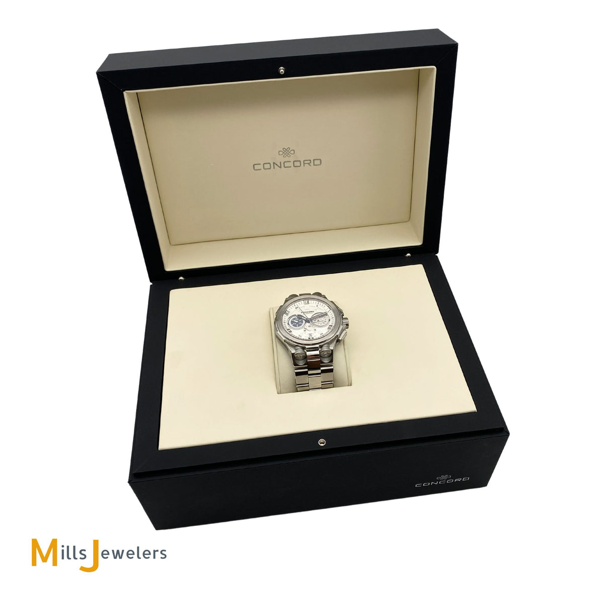 Concord C2 Chronograph Silver Dial 43mm Automatic Men’s Watch 320144 ...